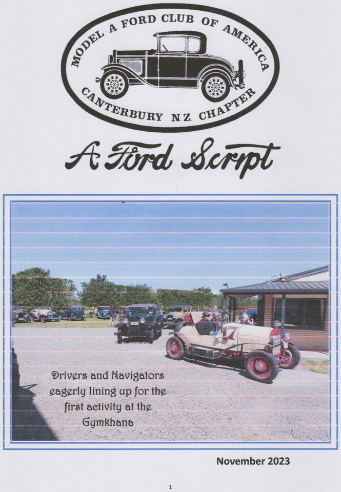 Ford Script - The Ford Script 2023 - Model A Ford Club Canterbury New ...